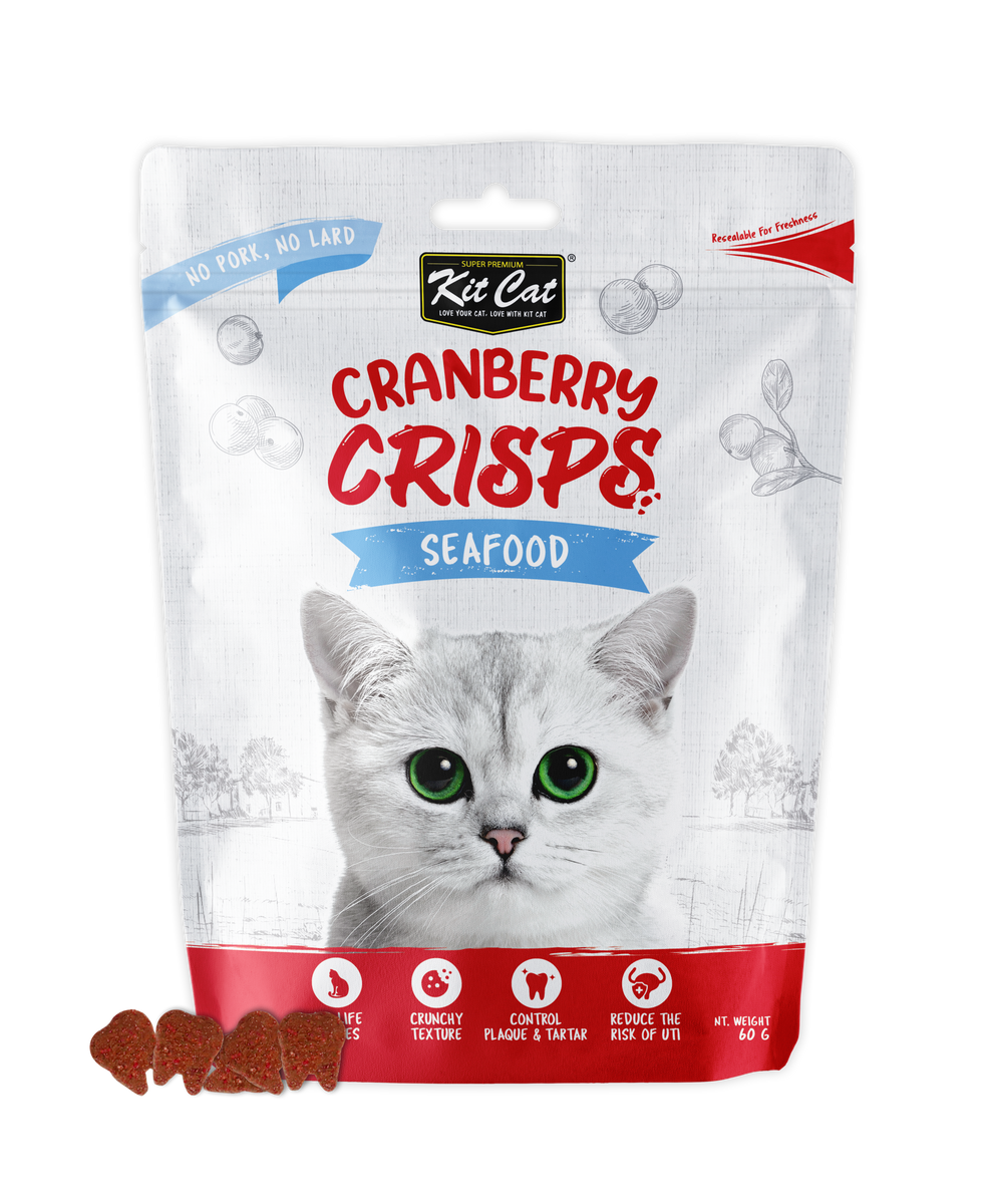 Kit Cat Cranberry Crisps Cat Treats - Seafood (20g) – ThePawLoverSG