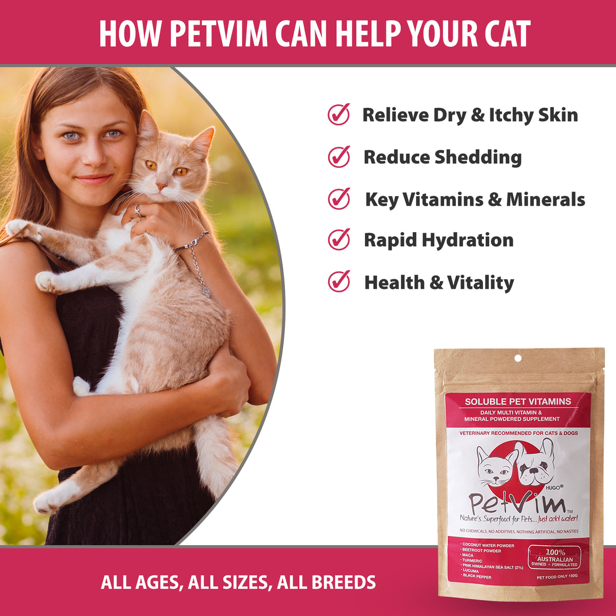 PetVim Superfood Multivitamin for Dogs & Cats (150g) – ThePawLoverSG