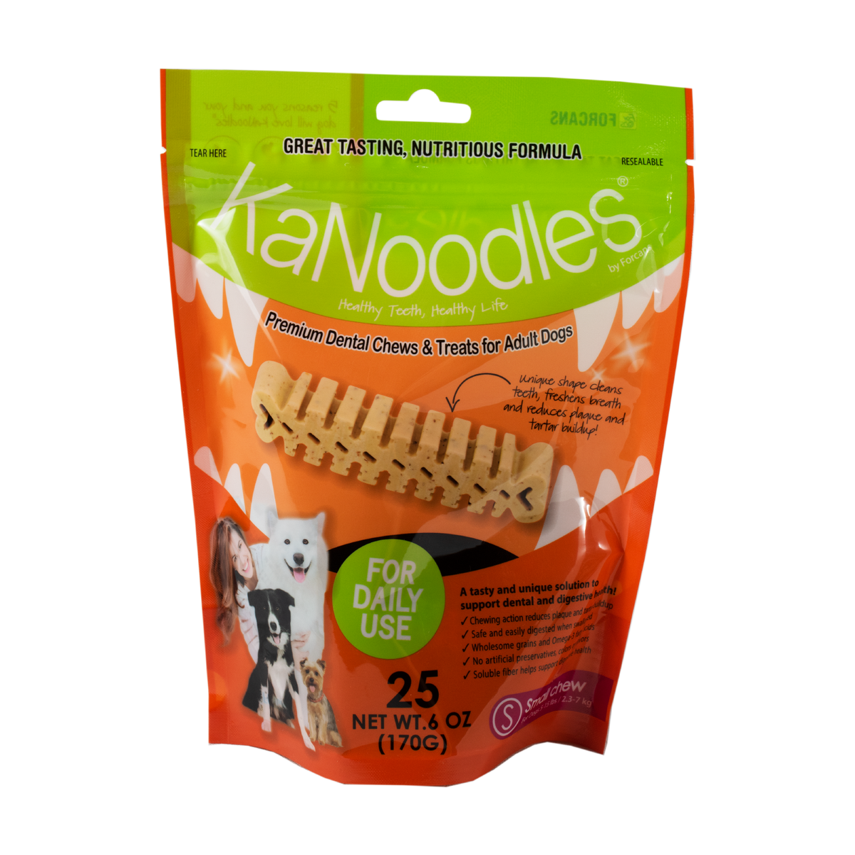 Forcans KaNoodles Dental Chew for Dogs (3 sizes) 220g – ThePawLoverSG